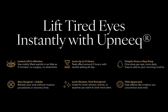 Upneeq for Men | Liquid Eyelid Lift | Male Plastic Surgery Los Angeles